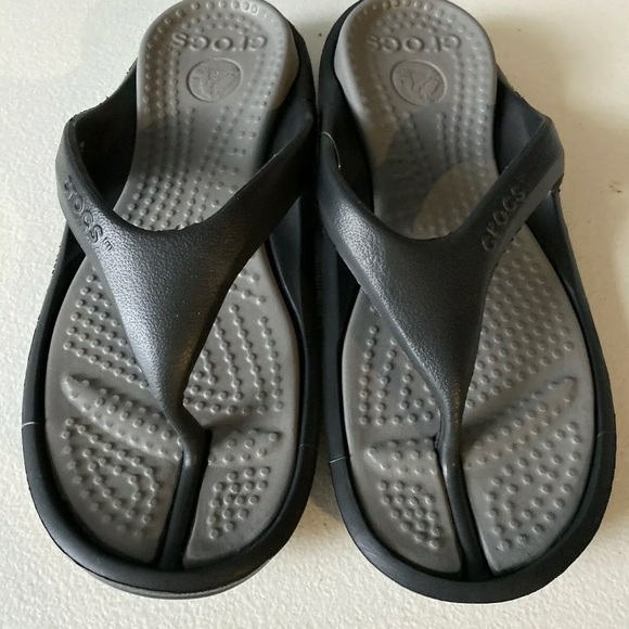 CROCS | Shoes | Crocs Athens Unisex Flip Flops Blacksmoke | Poshmark
